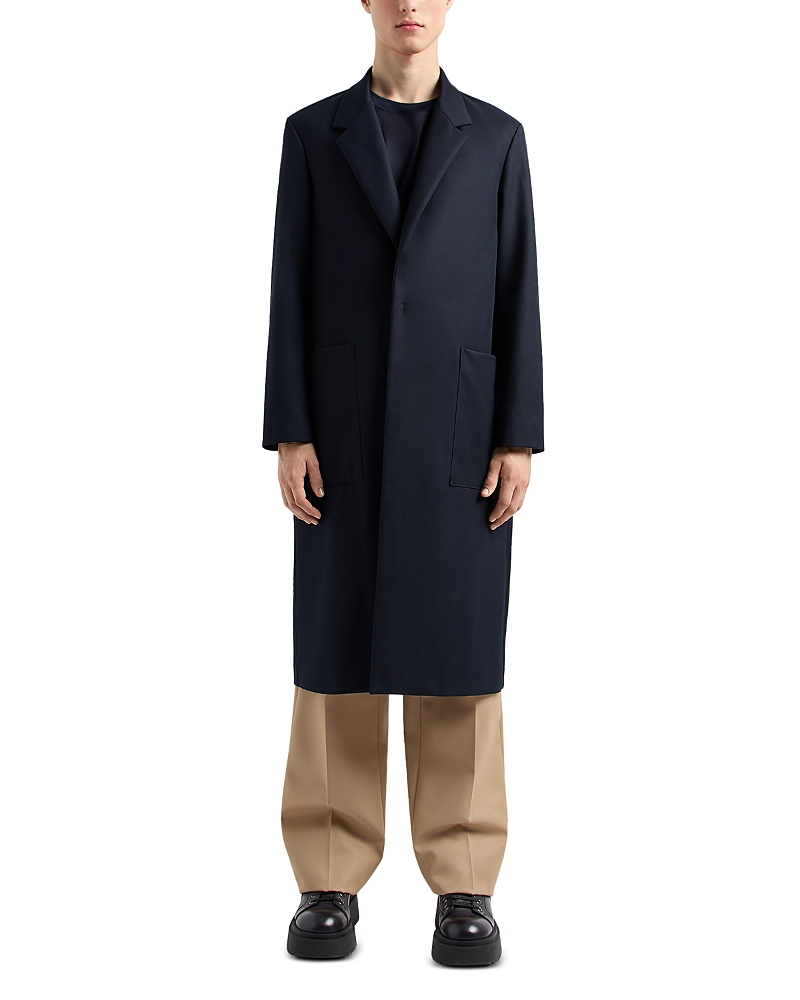 ジャケット・アウター emporio armani wool heavy gabardine coat Emporio Armani wool heavy gabardine coat